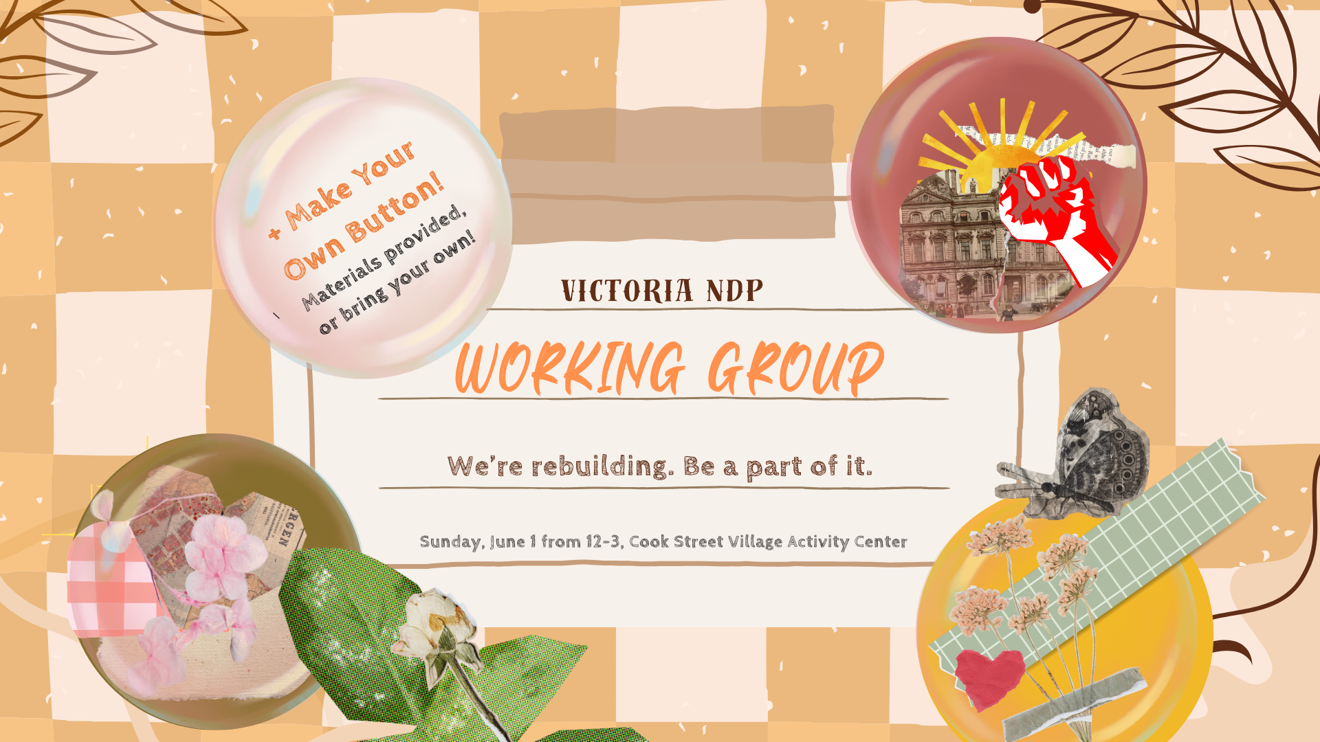 Victoria NDP Working Group Meeting (Members Only!) | Simpli